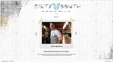 restaurant web design on behance