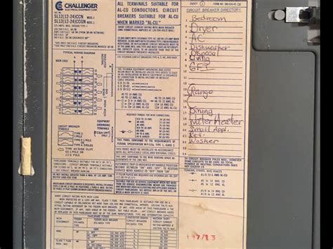 Challenger Circuit Breaker Replacement Chart New Product Opinions