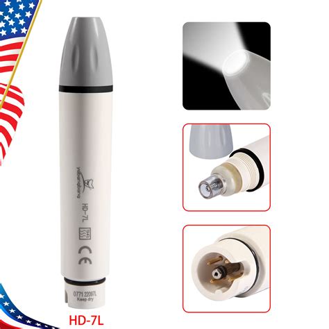 Dental Ultrasonic Piezo Scaler Handpiece Led Fit Ems Woodpecker Dte