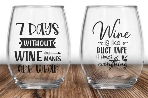 Wine Svg Bundle Wine Glass Svg Drink Svg Funny Wine Saying Etsy