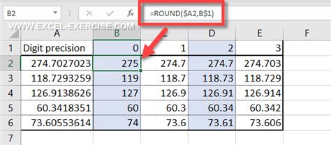 Round Nearest 10 25 Or 50 Cents With Excel