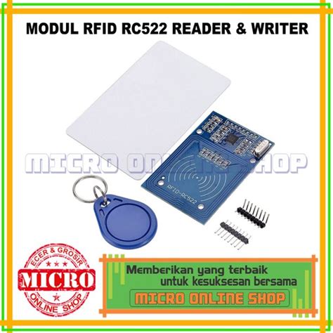 Jual MFRC 522 RFID Reader Writer Module Card Keychain RC522 For Arduino