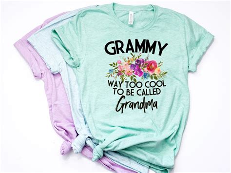 Grammy Tshirt Grammy Shirt Grammy T Grammy T Shirt Etsy