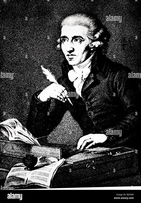 Illustration Showing Joseph Haydn 1732 1809 Austrian Composer Of