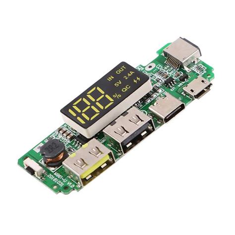 Buy Wsdmavis1pcs 18650 Charger Board Lithium Battery Charging Module Dual Usb 5v 2 4a Minitype C