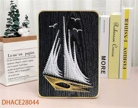 Sailing Ship String Art Kit With Stand Simple Decorative Diy String