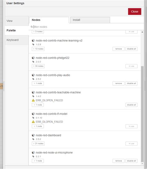 Error Installing Impoerting Tf Model Into Node Red · Issue 61274