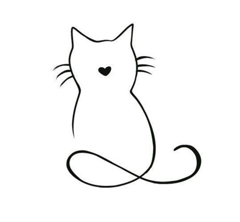 Черно белый котик рисунок 77 фото