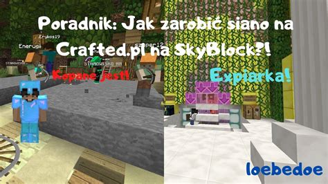 Minecraft Poradnik Jak Zarobi Kas Na Crafted Pl Na Skyblock Youtube