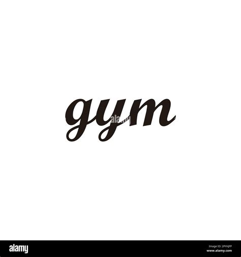 Letter Gym Connect Geometric Symbol Simple Logo Vector Stock Vector
