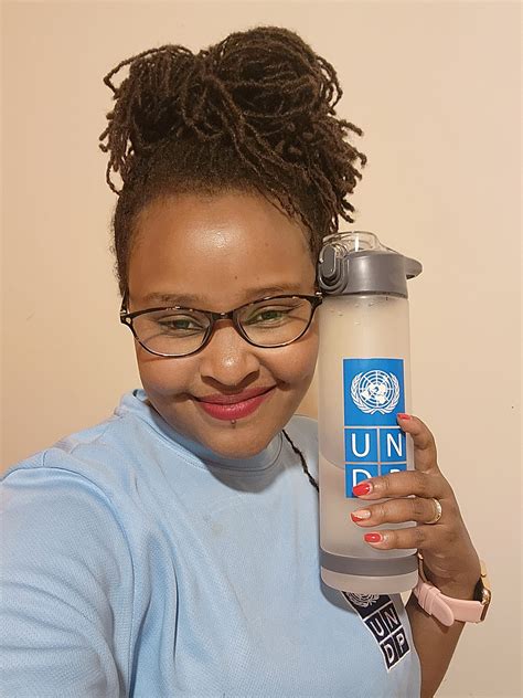 I Just Returned From The Gym I Was Wearing The Undp T Shirt And