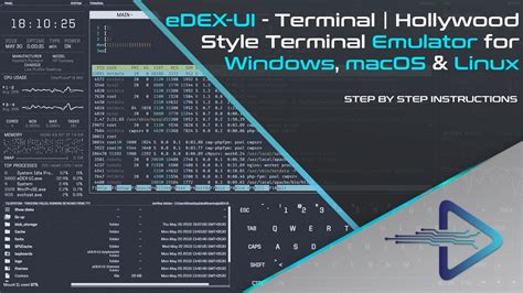 EDEX UI Terminal Hollywood Style Terminal Emulator For Windows MacOS Linux YouTube