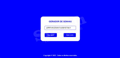 Gerador De Senhas Feito Em Html Css E Js Script Php Aqui Brasil Oficial