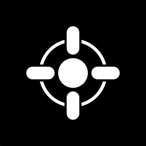 Crosshair Vector Icon Design 20912105 Vector Art At Vecteezy