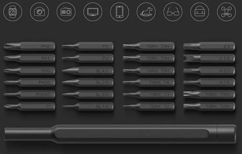 ≡ Отвертка с комплектом бит и стержней Xiaomi Mi Precision Screwdriver ...