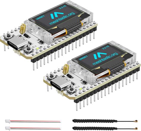 makerfocus 2pcs esp32 lora v3 development board with 915 mhz antenna integrated wifi