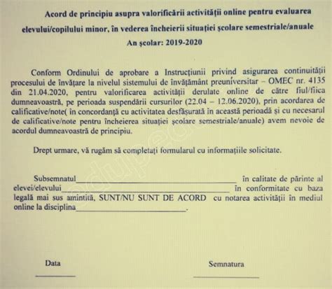 EXCLUSIV Unele şcoli cer profesorilor să solicite acordul scris al
