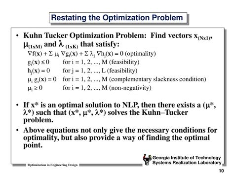 Ppt Karesh Kuhn Tucker Optimality Criteria Powerpoint Presentation Free Download Id 246502