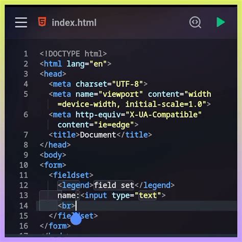 grouping input field in html l easy tutorial shorts html programming