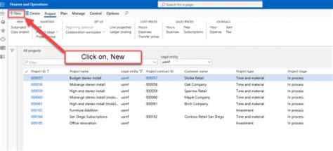 How To Create Project Contracts In Microsoft Dynamics 365
