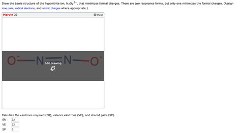 Draw The Lewis Structure Of The Hyponitrite Ion