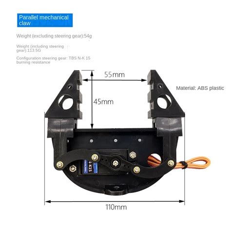 로봇 아두이노 로봇 Diy 키트 플라스틱 조작기 클로 클램프 로봇 암 Mg996 기계식 그리퍼 Stm32 로봇 암용