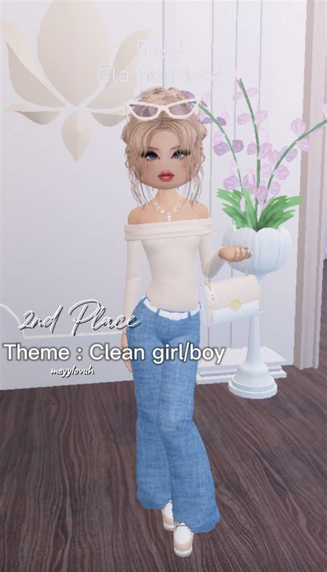 Dress To Impress DTI Clean Girl Boy Theme En 2024