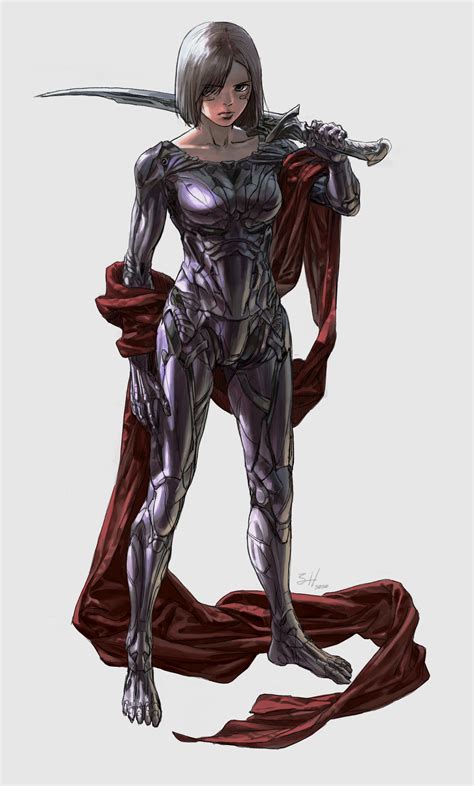 Alita Battle Angel Alita And 1 More Drawn By Jong Hwan Danbooru