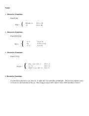 Recursive Functions Find F And Explore Recursive Function Course