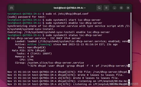 ubuntu 22 04下配置dhcp ubuntu dhcp csdn博客