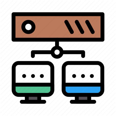 Connection Database Network Server Sharing Icon