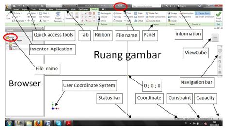Materi Mesin Habibi Belajar Autodesk Inventor 2013