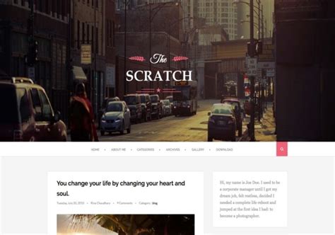 Scratch Pink Responsive Blogger Template • Blogspot Templates 2025