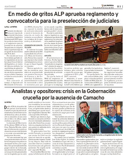 En Medio De Gritos ALP Aprueba Reglamento Y Convocatoria Para La