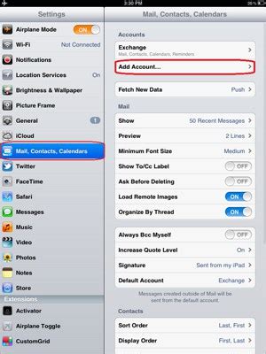 Add An Email Account On Your IPad MyunWired