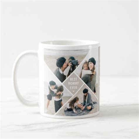 Modern Photo Collage Best Mom Ever Coffee Mug Zazzle