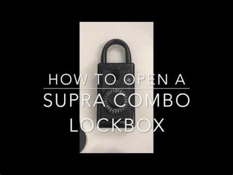 How To Open A Combo Lockbox YouTube