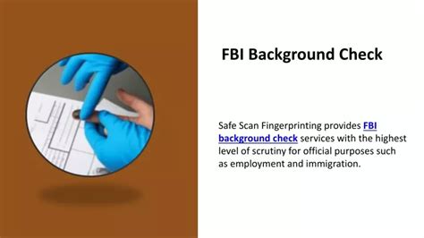 Ppt Fbi Background Check Powerpoint Presentation Free Download Id