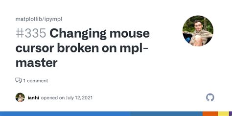 Changing Mouse Cursor Broken On Mpl Master Issue Matplotlib Ipympl Github