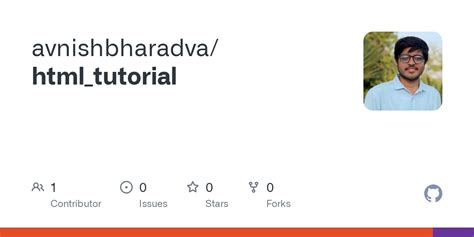 Github Avnishbharadva Html Tutorial