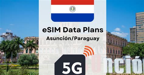 Assunção Plano de dados de Internet eSIM para alta velocidade no