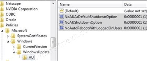 Remove Update And Shutdown And Update And Restart From Start Menu