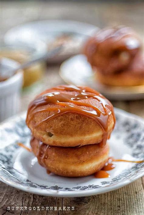 Toffee Apple Doughnuts Supergolden Bakes