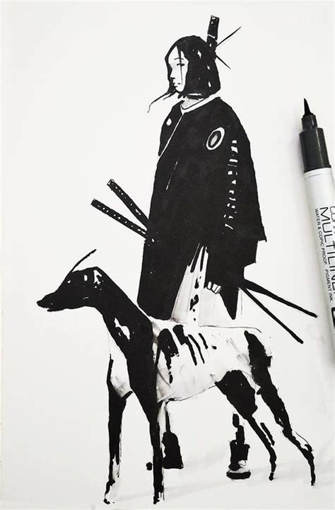 Bewitching And Beautiful Black Ink Drawings To Bedazzle You Bored Art