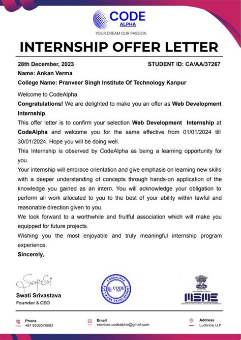 Ankan Verma On Linkedin Internship Webdevelopment Careergrowth Codealpha Codealphainternship