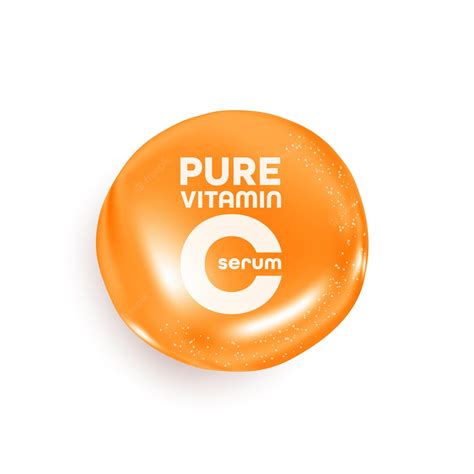 Premium Vector | Pure vitamin c serum skin care cosmetic