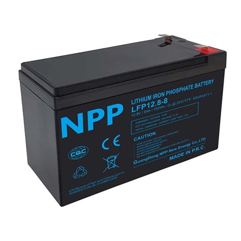 12V/8Ah Lithium batteri fra NPP Power | Køb det her