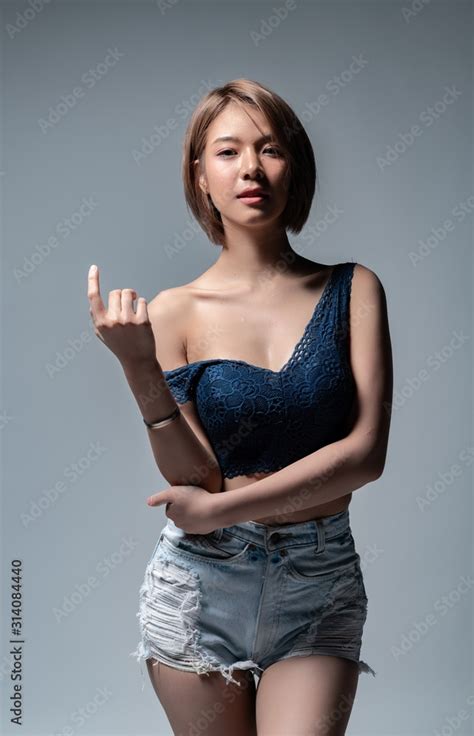 Sexy Asian Girl Model Woman Body Contour Beautiful Sexy Asian Stock