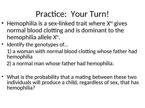 Biology Sex Linked Inheritance Inheritancepp Ppt