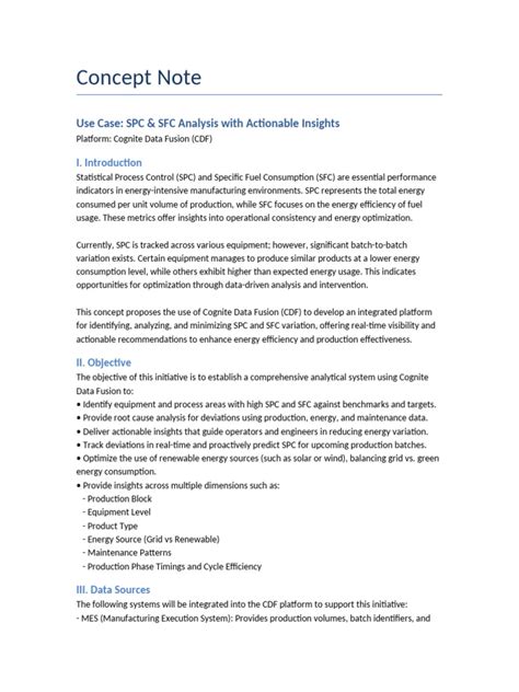 Detailed Concept Note Spc Sfc Analysis Cdf Pdf Data Energy